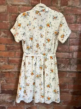 Monteau | Dresses | Monteau Vintage Style Floral Shirtwaist Dress Large ...